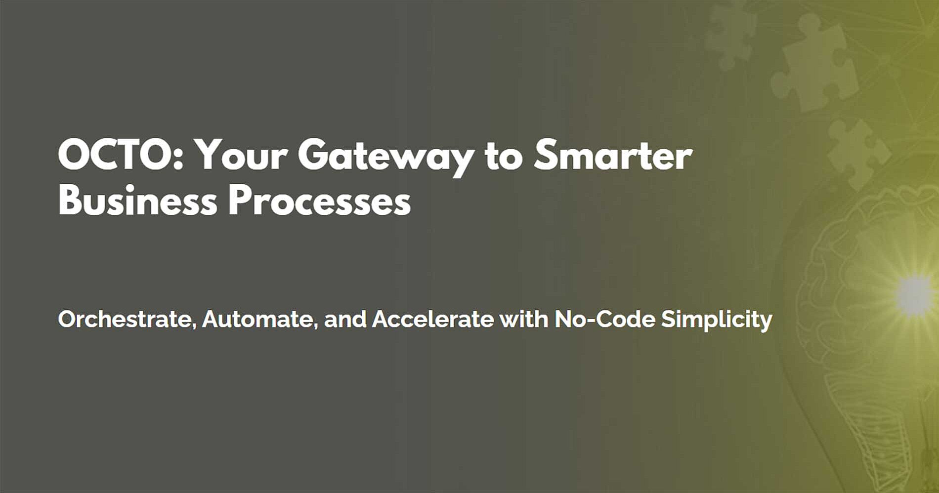 TCG Process: OCTO Process Automation | Simplify, Automate and Optimize ...